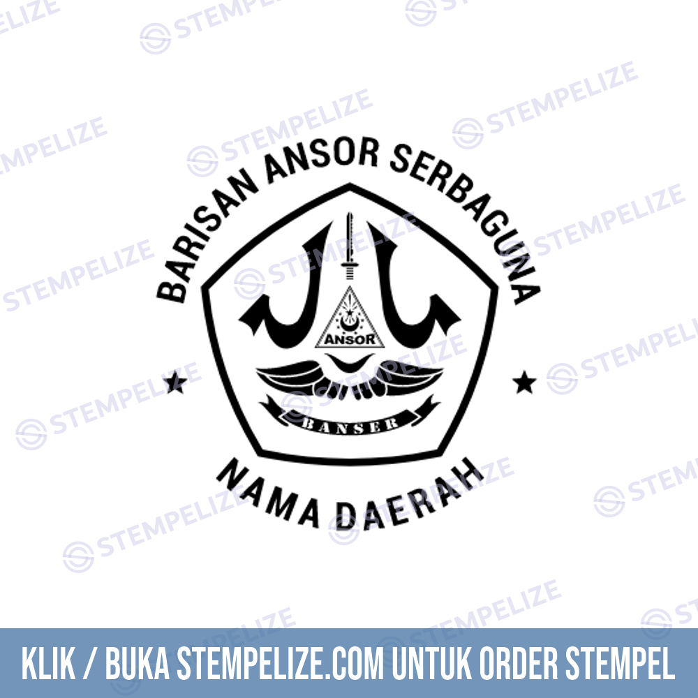 Contoh Stempel Banser