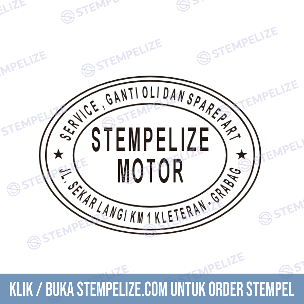 Contoh Stempel Bengkel Motor