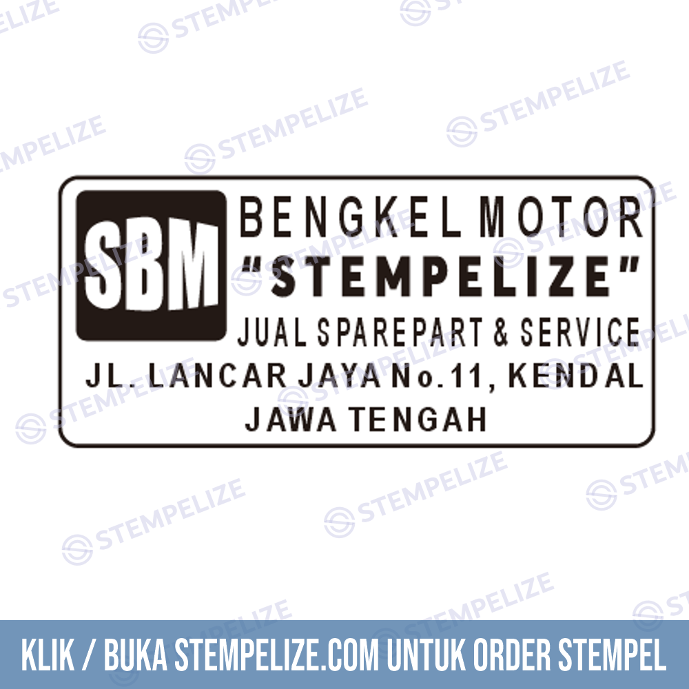 Contoh Stempel Bengkel Motor