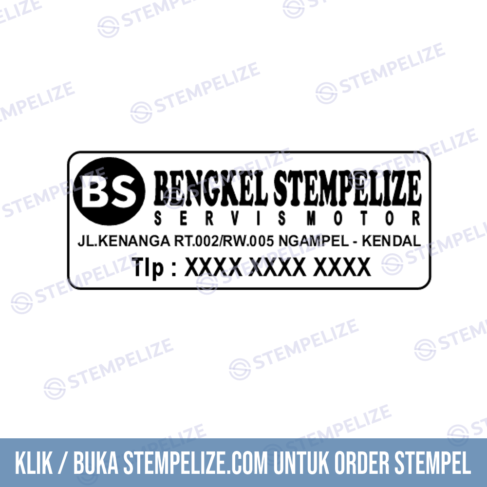 Contoh Stempel Bengkel Motor