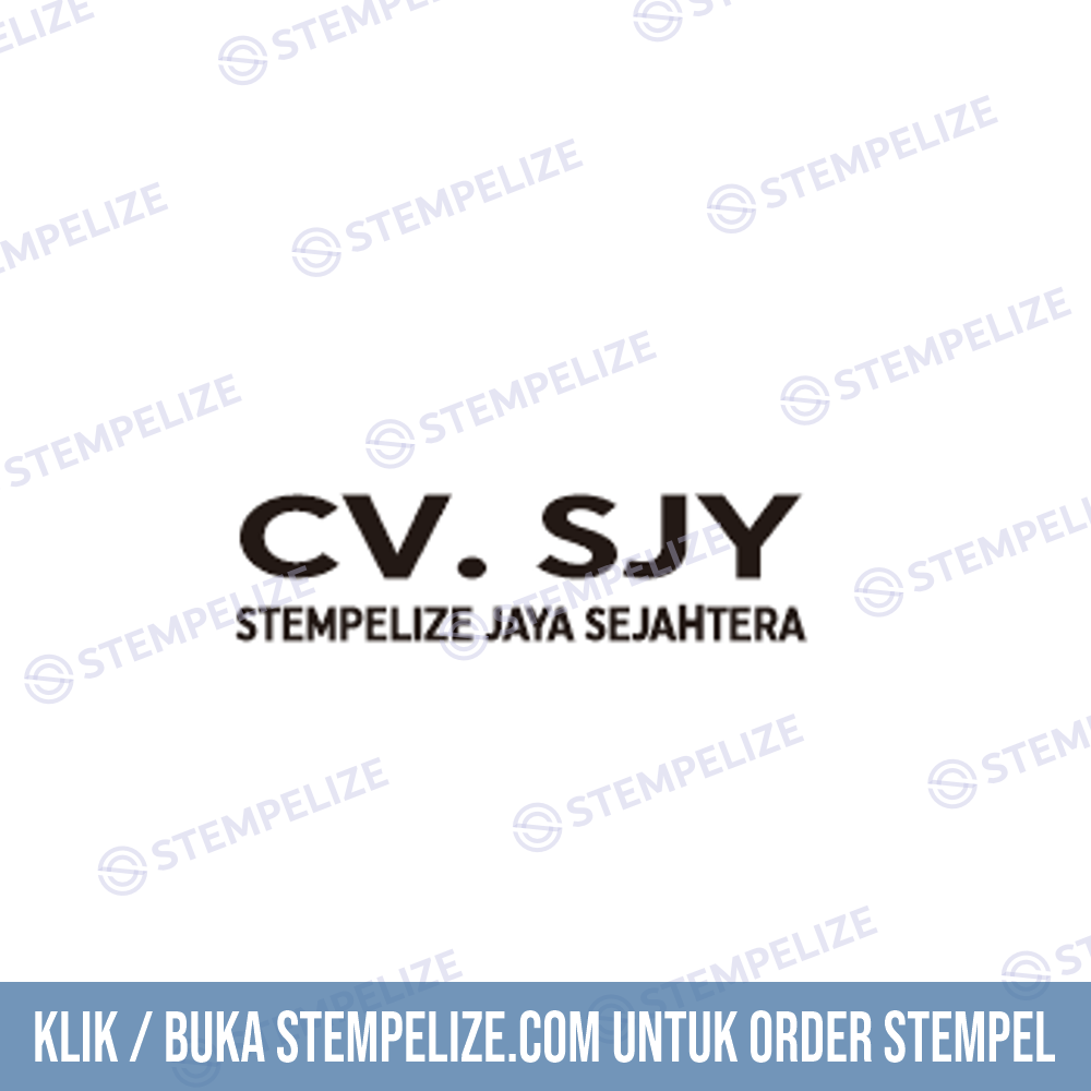 Contoh Stempel CV