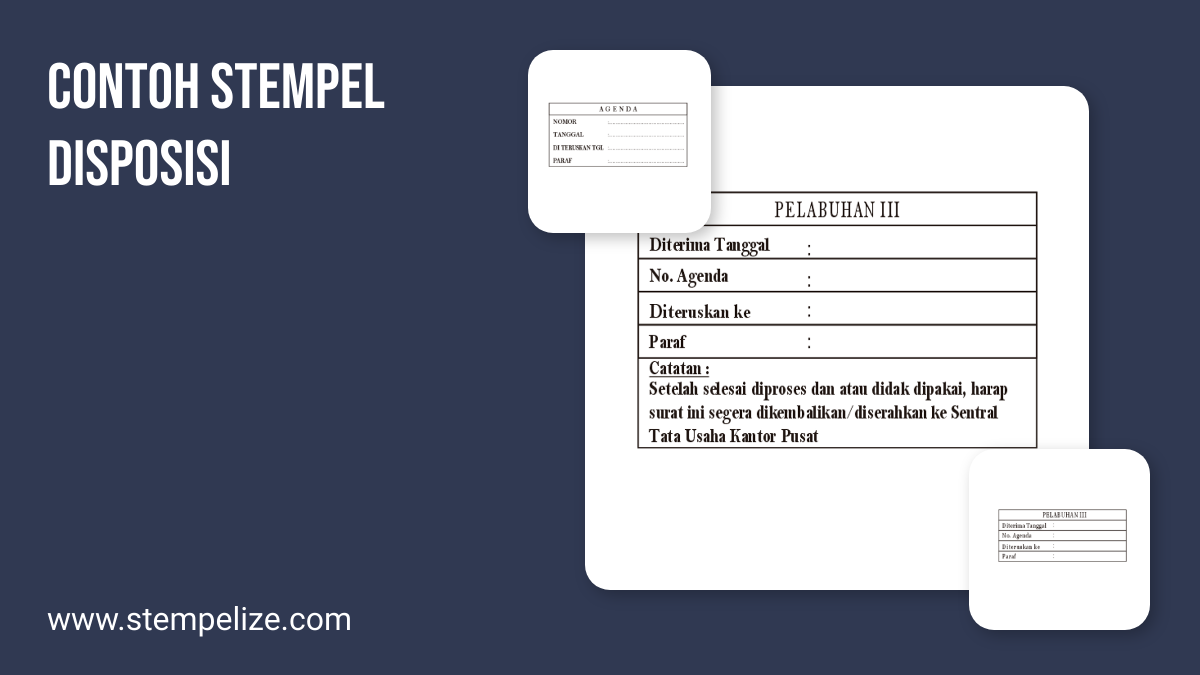 Contoh Stempel Disposisi
