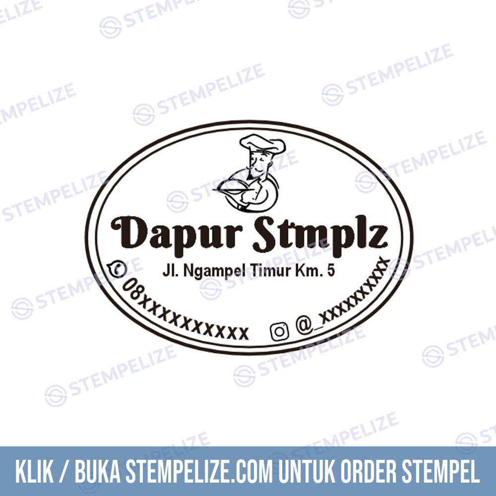 Contoh Stempel Katering / Catering / Snack / Nasi Kotak