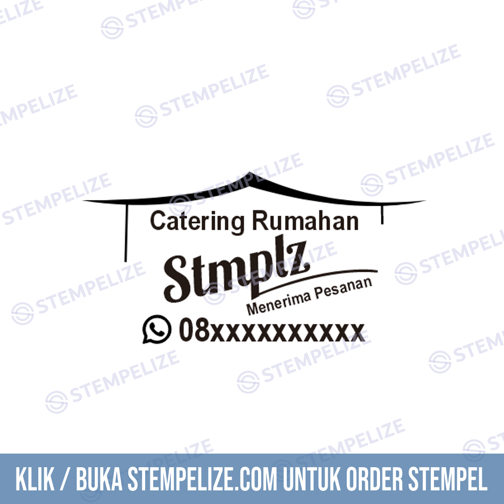 Contoh Stempel Katering / Catering / Snack / Nasi Kotak