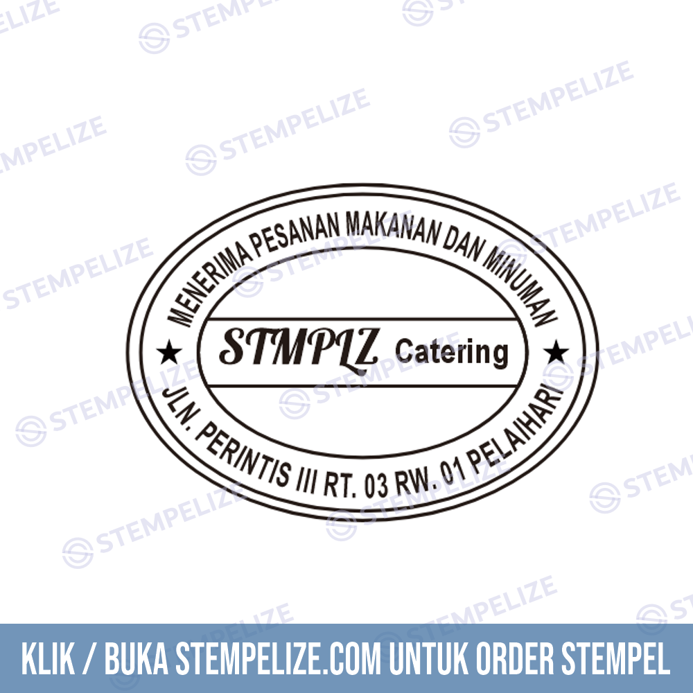 Contoh Stempel Katering / Catering / Snack / Nasi Kotak