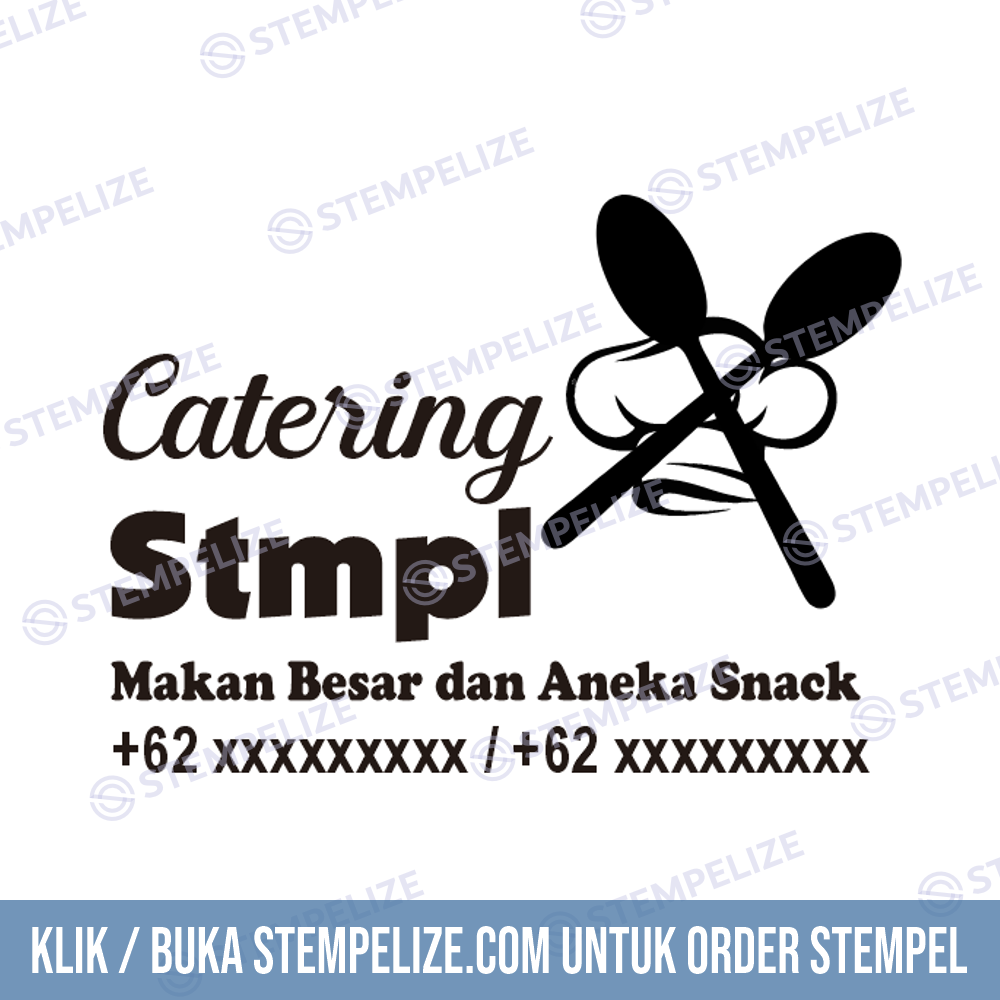Contoh Stempel Katering / Catering / Snack / Nasi Kotak
