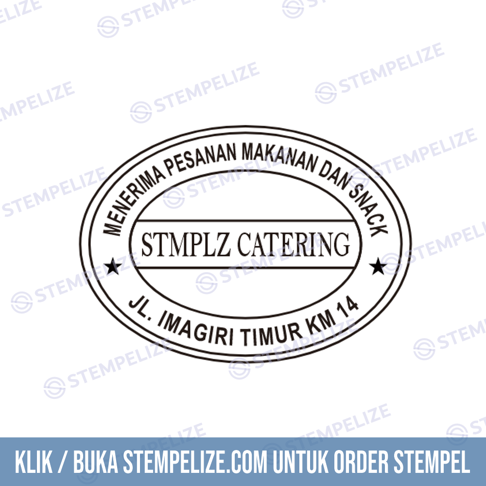 Contoh Stempel Katering / Catering / Snack / Nasi Kotak
