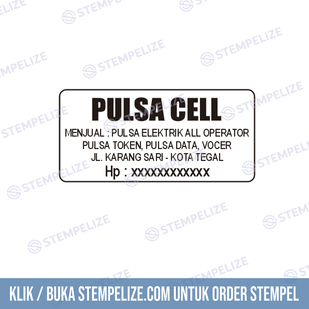 Contoh Stempel Konter Pulsa