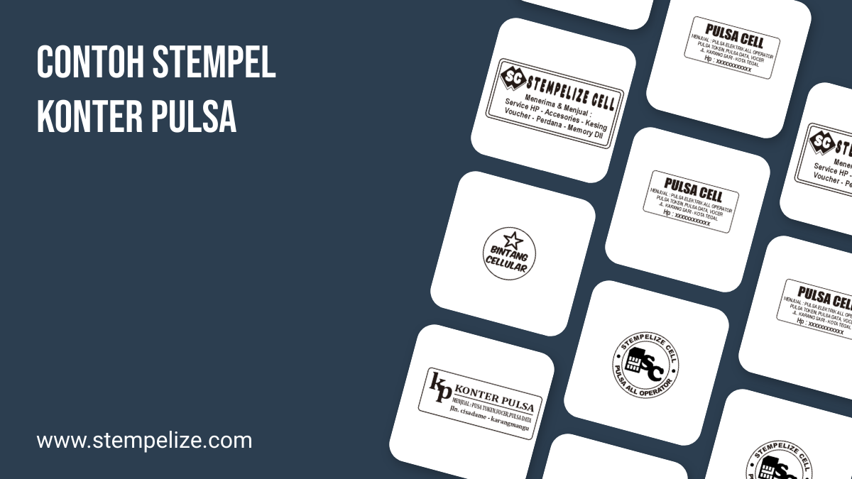 Contoh Stempel Konter Pulsa