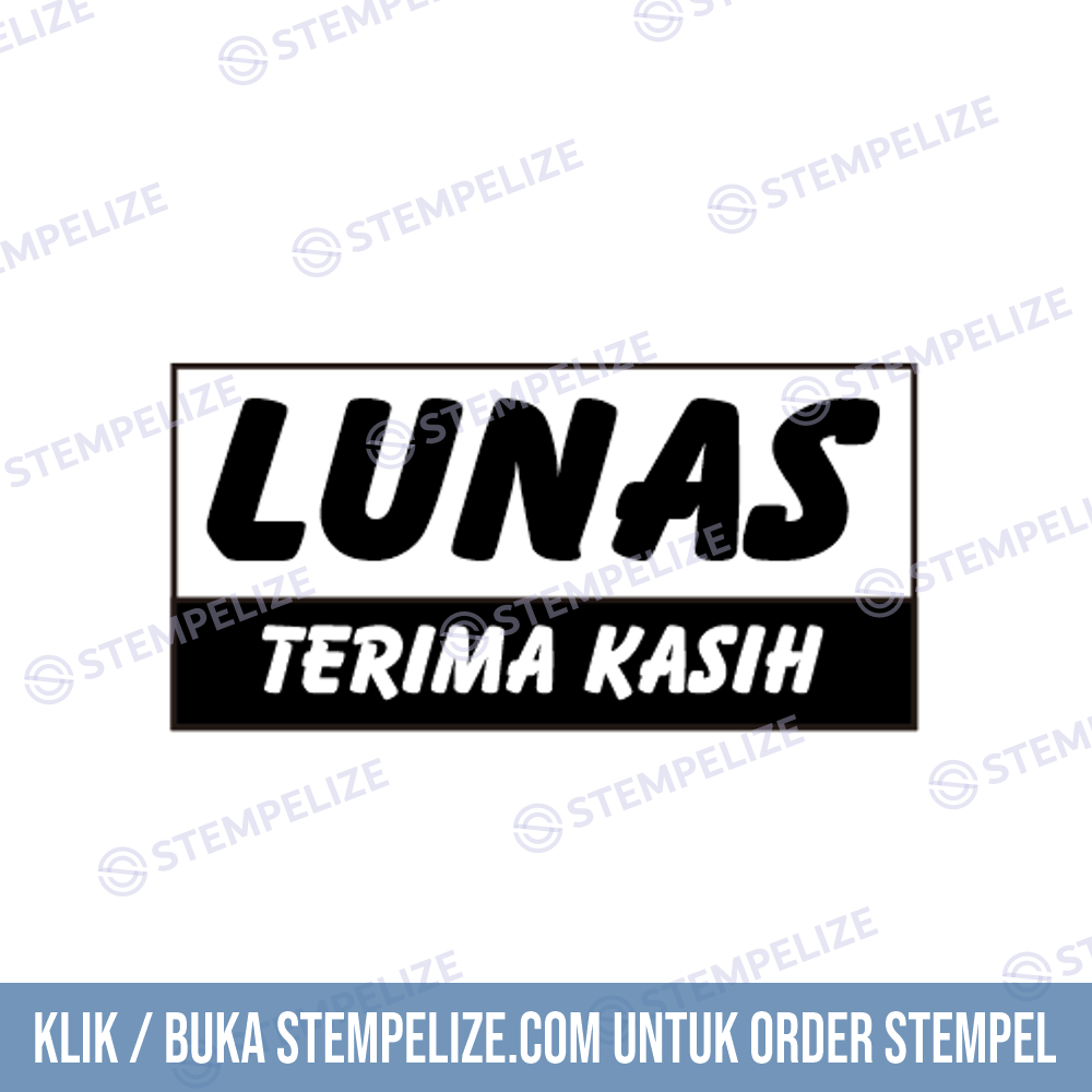 Contoh Stempel Lunas Tanggal, Toko, Dibayar, Terima Kasih [PNG/CDR]