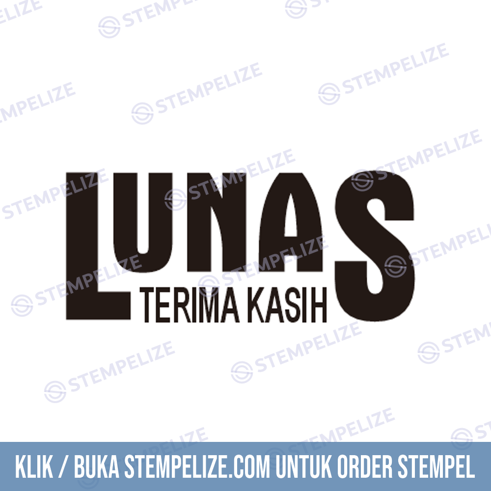Contoh Stempel Lunas Tanggal, Toko, Dibayar, Terima Kasih [PNG/CDR]
