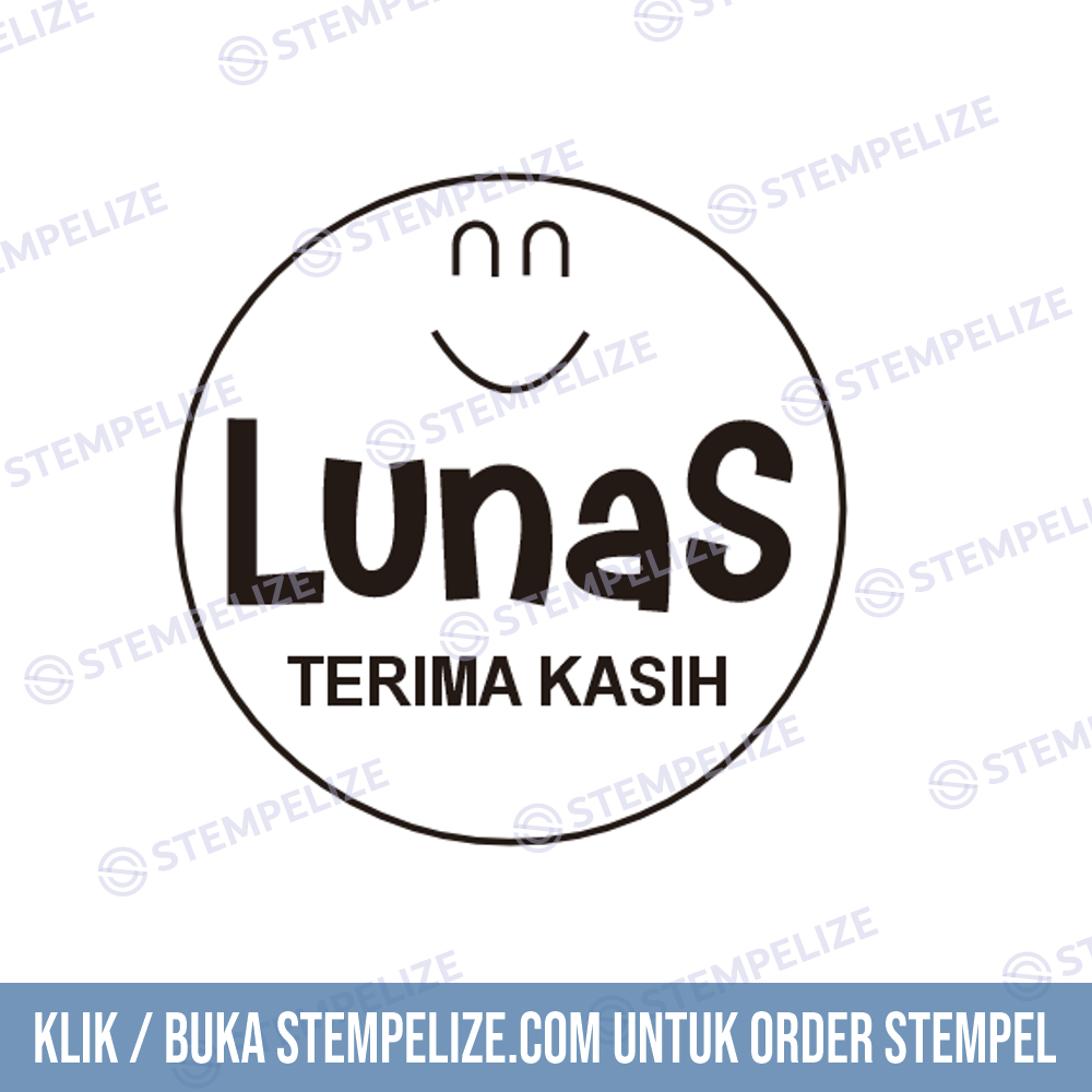 Contoh Stempel Lunas Tanggal, Toko, Dibayar, Terima Kasih [PNG/CDR]