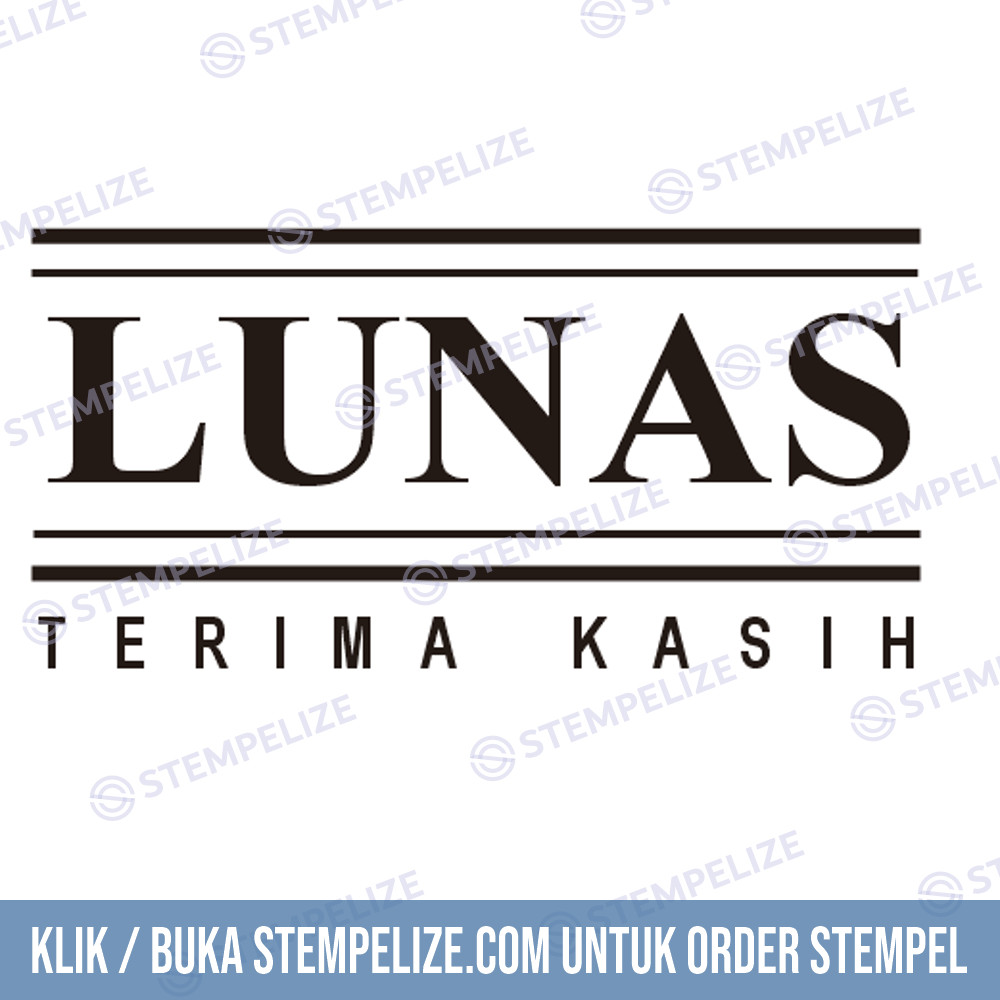 Contoh Stempel Lunas Tanggal, Toko, Dibayar, Terima Kasih [PNG/CDR]