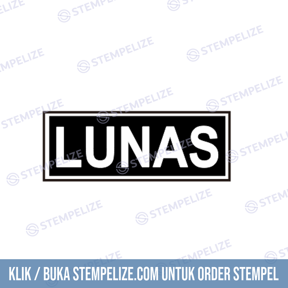 Contoh Stempel Lunas Tanggal, Toko, Dibayar, Terima Kasih [PNG/CDR]