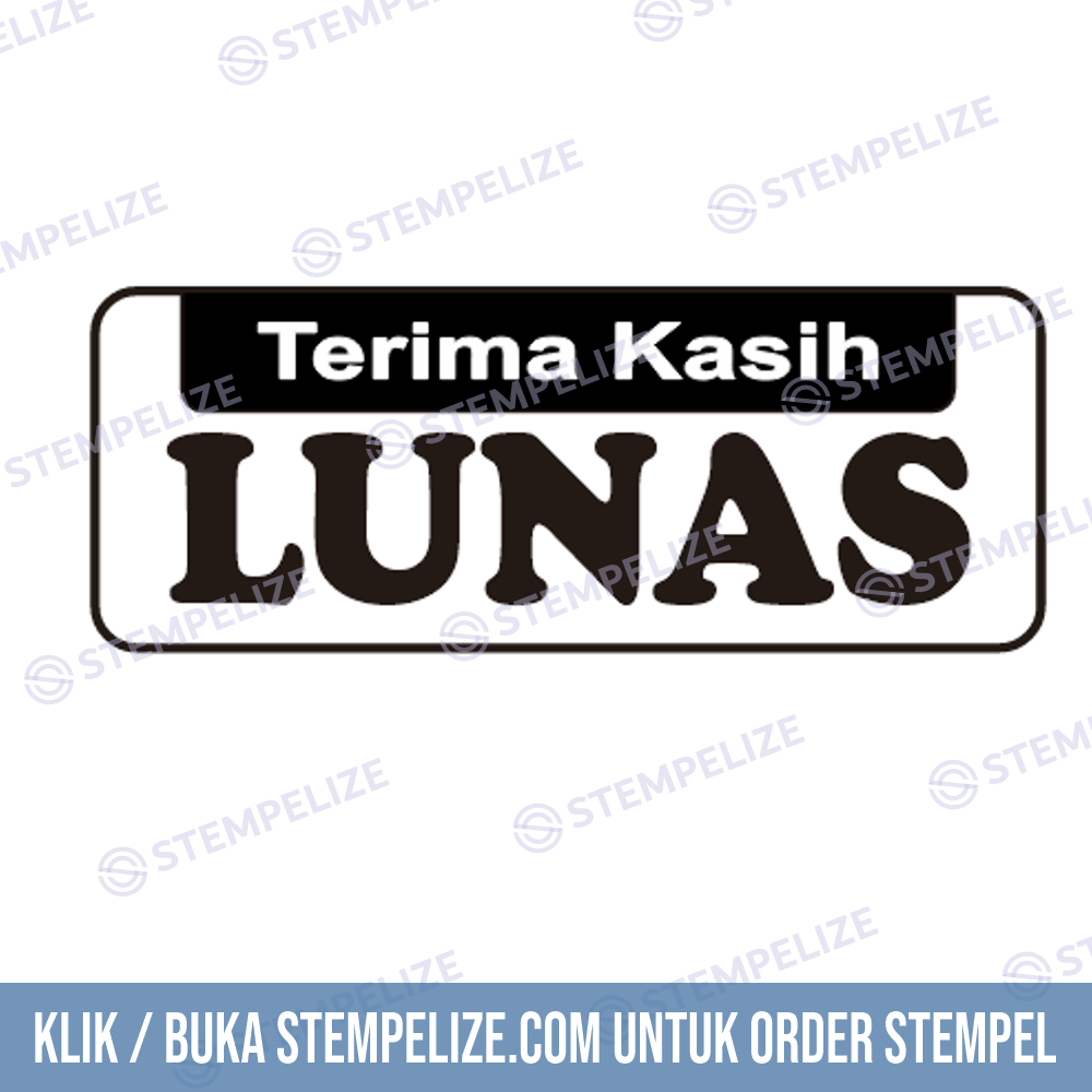 Contoh Stempel Lunas Tanggal, Toko, Dibayar, Terima Kasih [PNG/CDR]