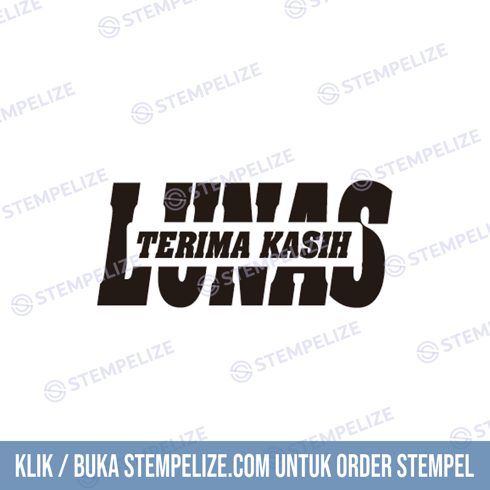 Contoh Stempel Lunas Tanggal, Toko, Dibayar, Terima Kasih [PNG/CDR]
