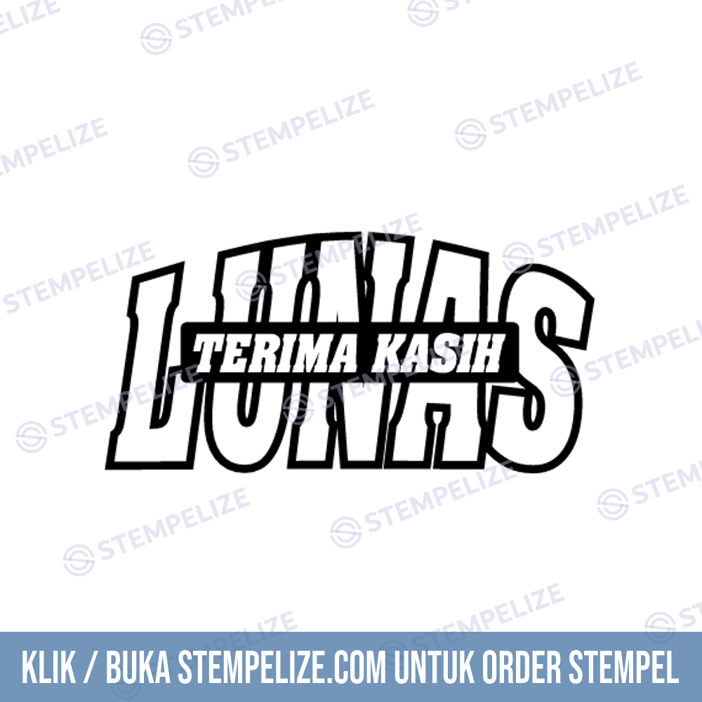 Contoh Stempel Lunas Tanggal, Toko, Dibayar, Terima Kasih [PNG/CDR]