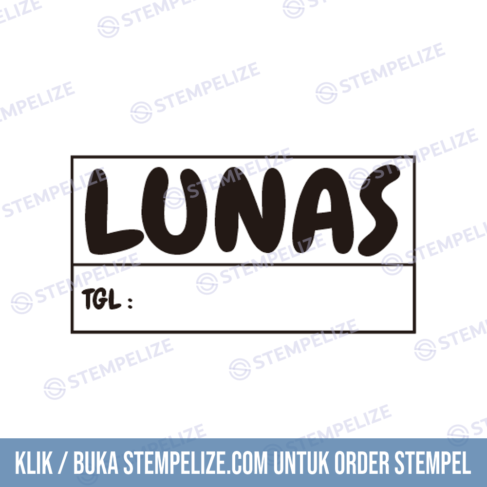Contoh Stempel Lunas Tanggal, Toko, Dibayar, Terima Kasih [PNG/CDR]