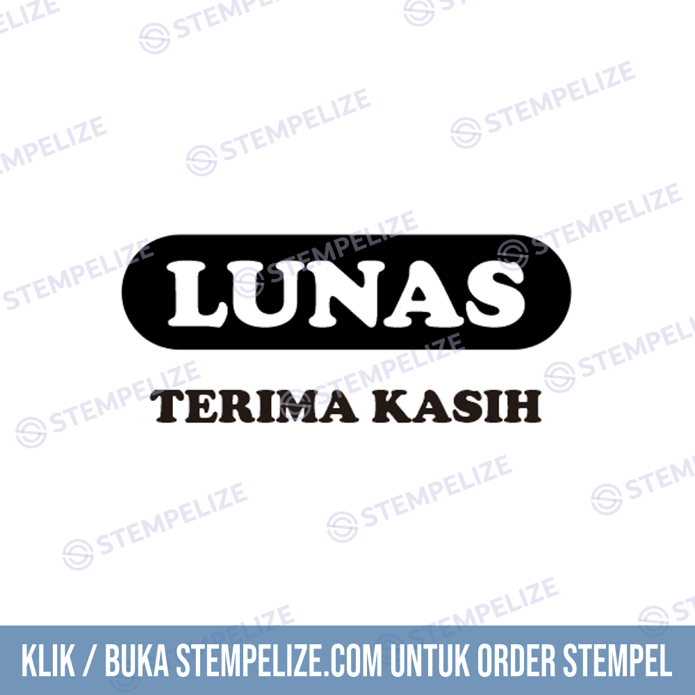Contoh Stempel Lunas Tanggal, Toko, Dibayar, Terima Kasih [PNG/CDR]