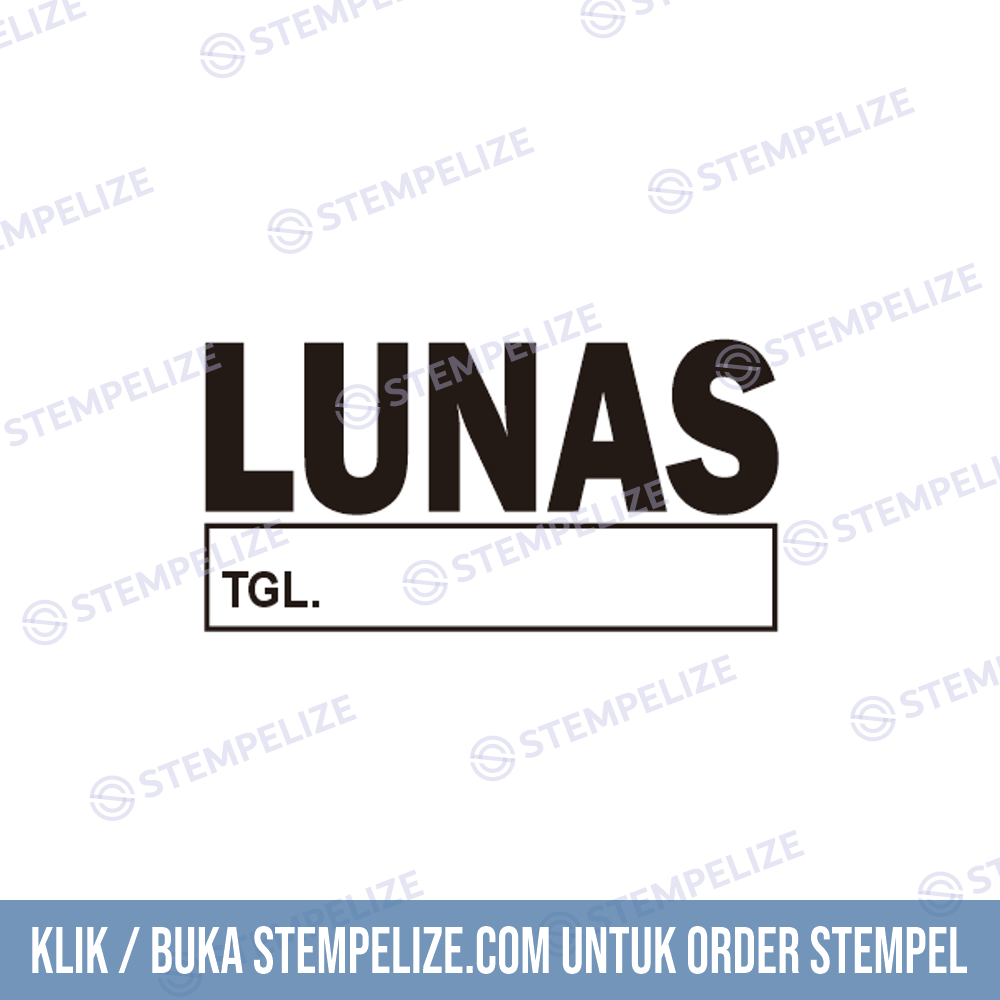 Contoh Stempel Lunas Tanggal, Toko, Dibayar, Terima Kasih [PNG/CDR]
