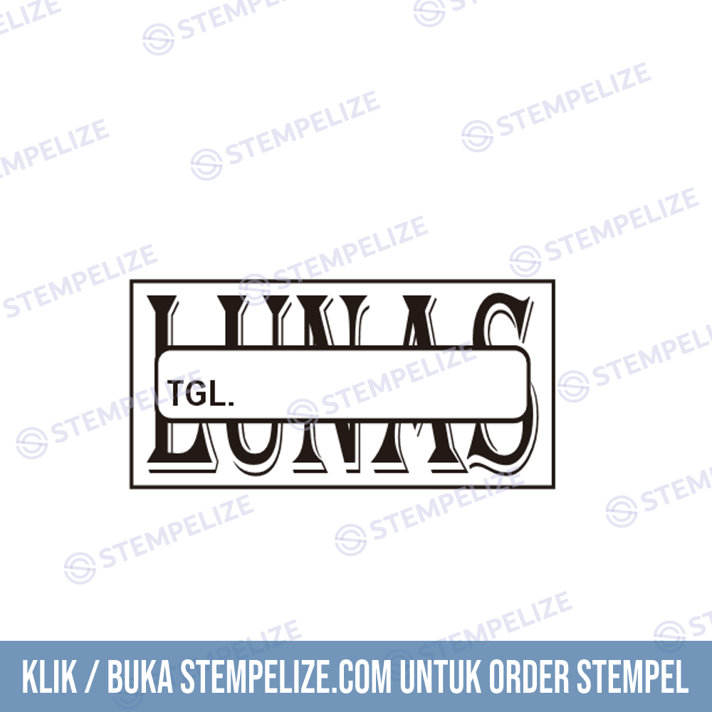 Contoh Stempel Lunas Tanggal, Toko, Dibayar, Terima Kasih [PNG/CDR]