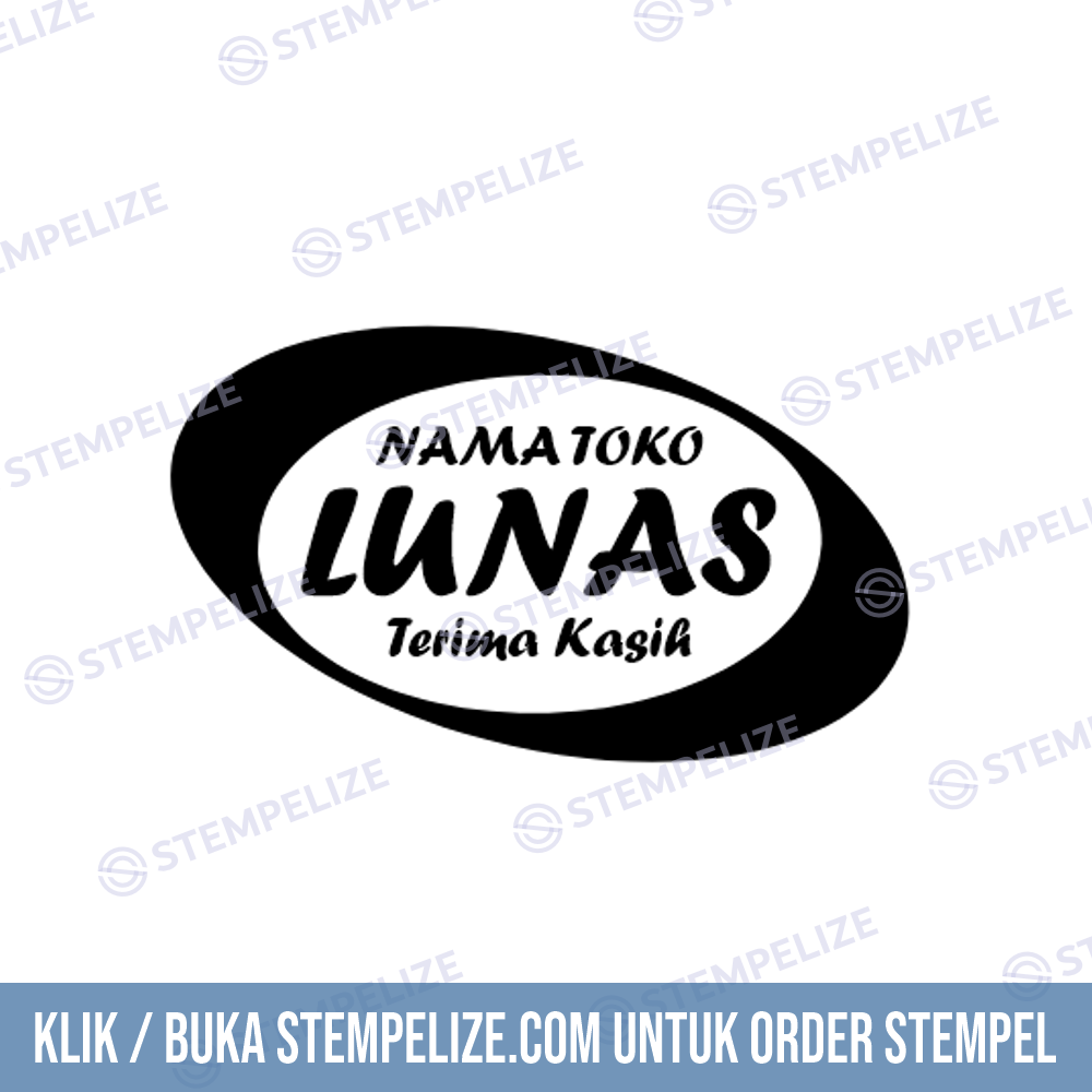 Contoh Stempel Lunas Tanggal, Toko, Dibayar, Terima Kasih [PNG/CDR]
