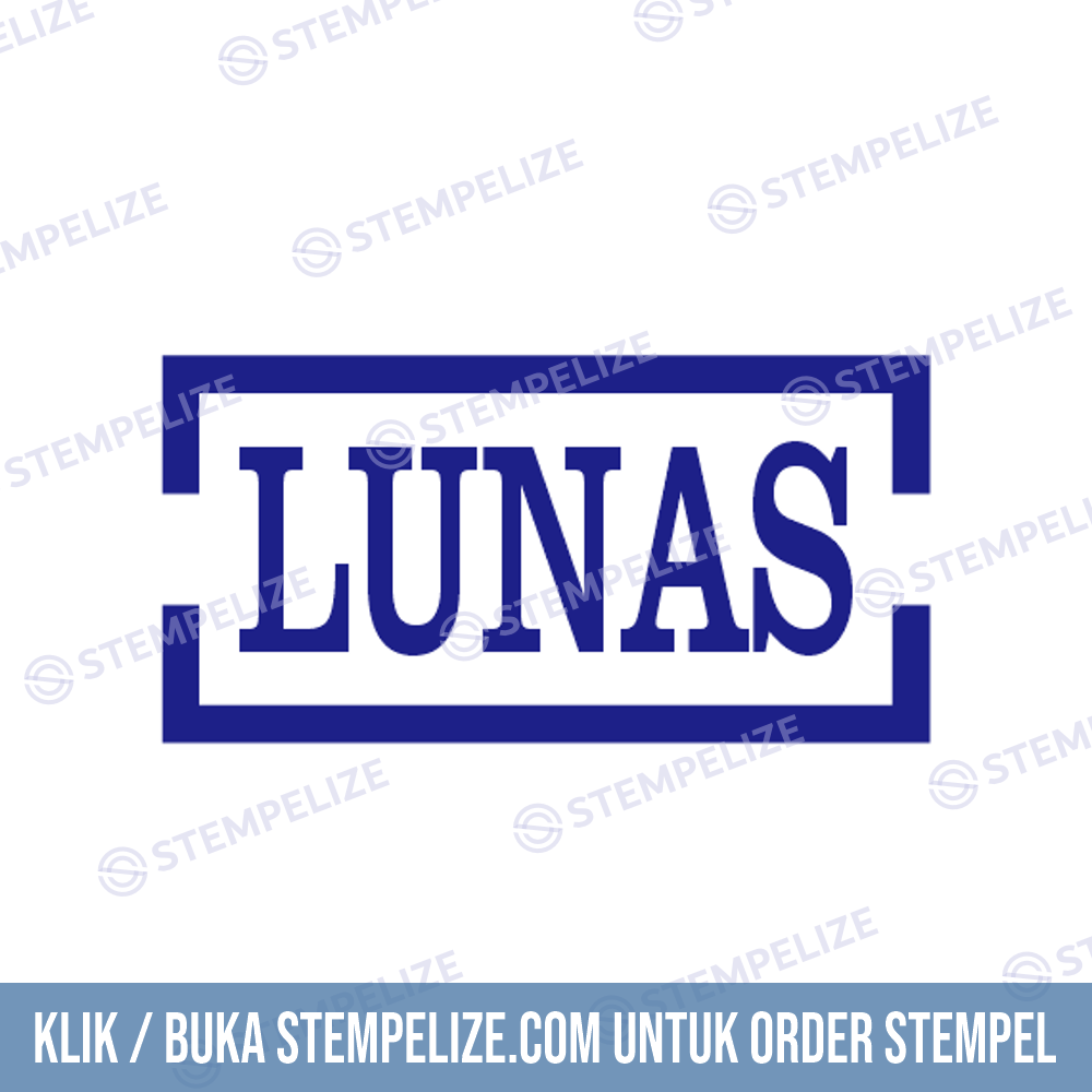 Contoh Stempel Lunas Tanggal, Toko, Dibayar, Terima Kasih [PNG/CDR]