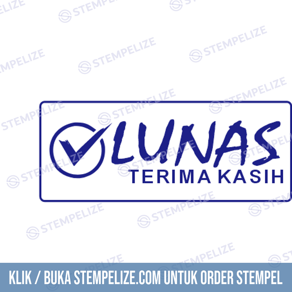 Contoh Stempel Lunas Tanggal, Toko, Dibayar, Terima Kasih [PNG/CDR]
