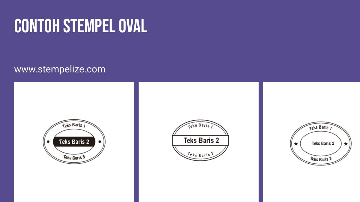 Contoh Stempel Oval
