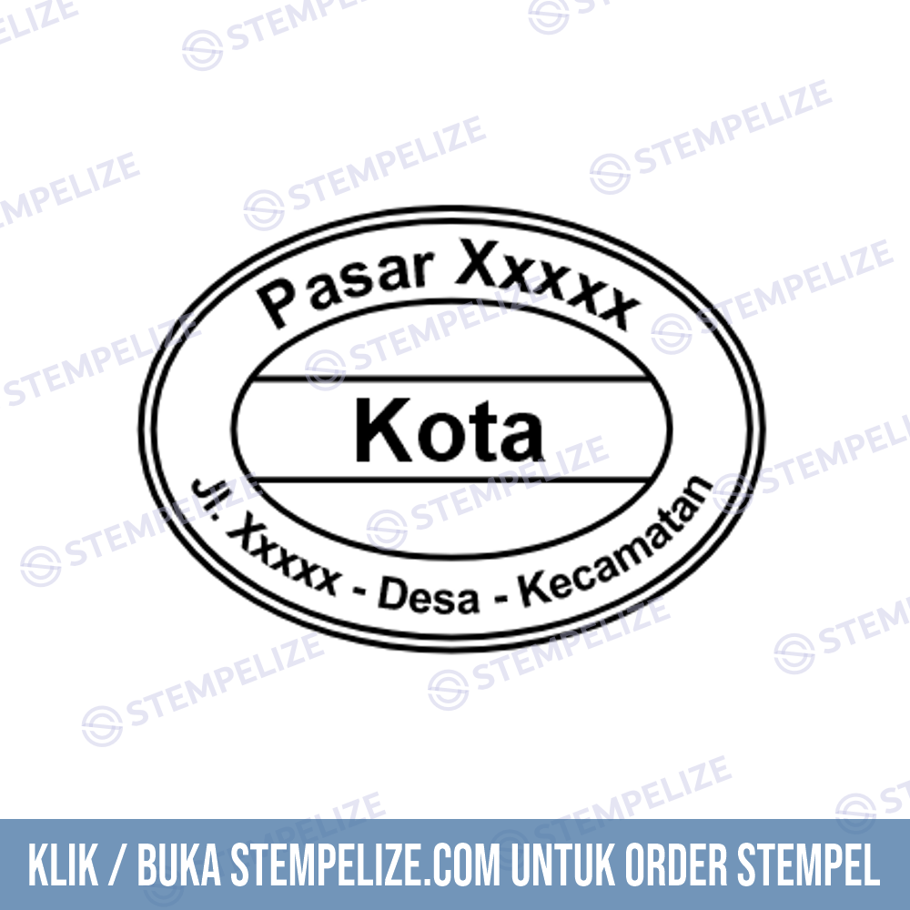 Contoh Stempel Pasar