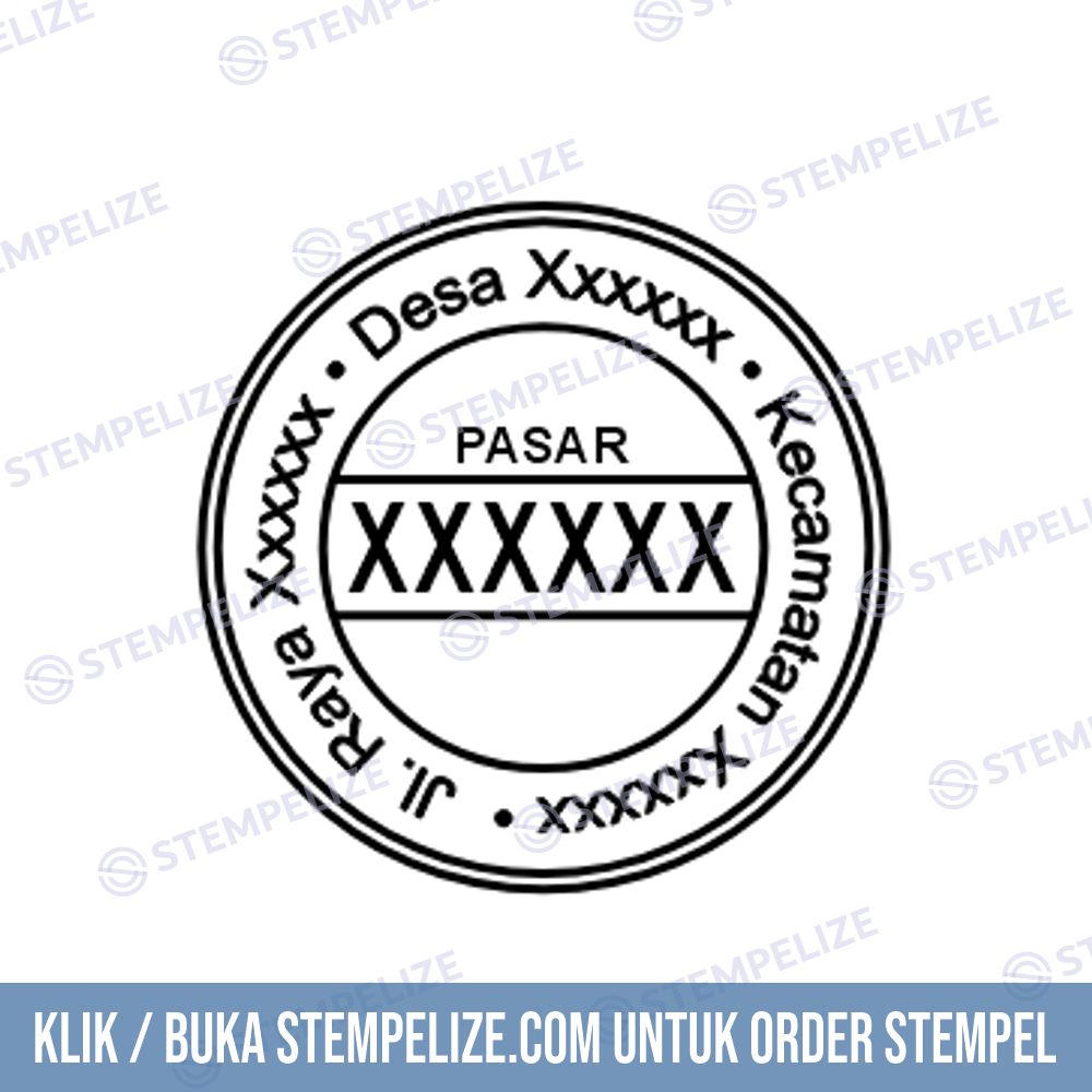 Contoh Stempel Pasar