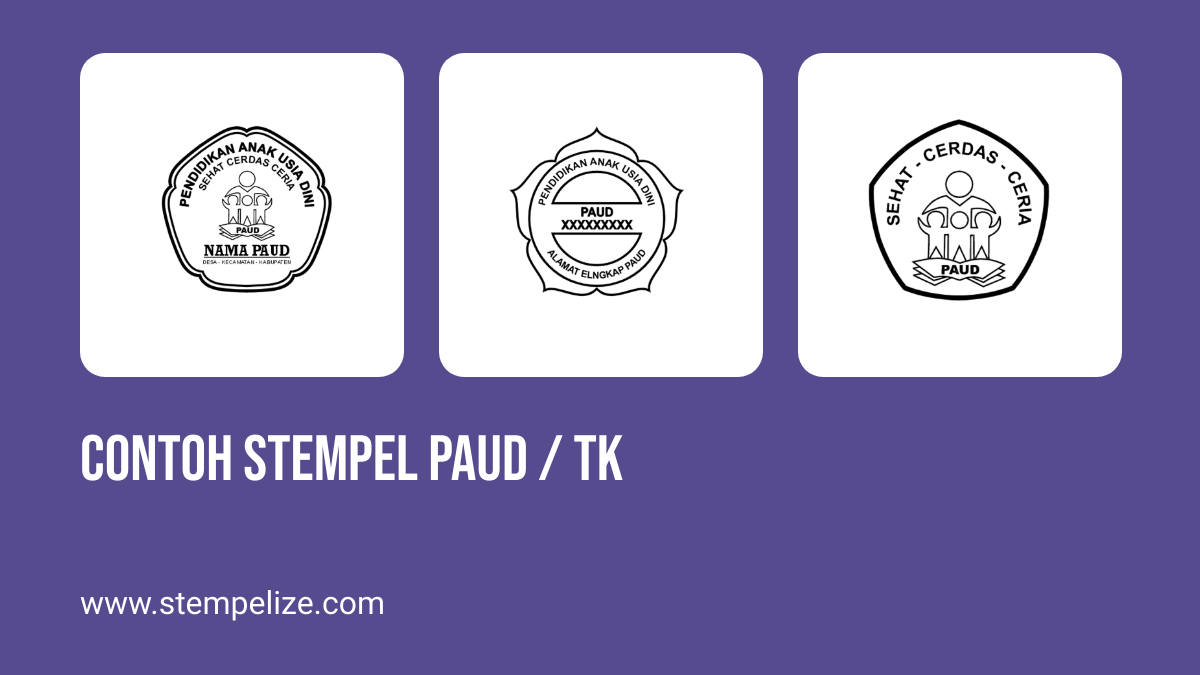 Contoh Stempel Paud / TK