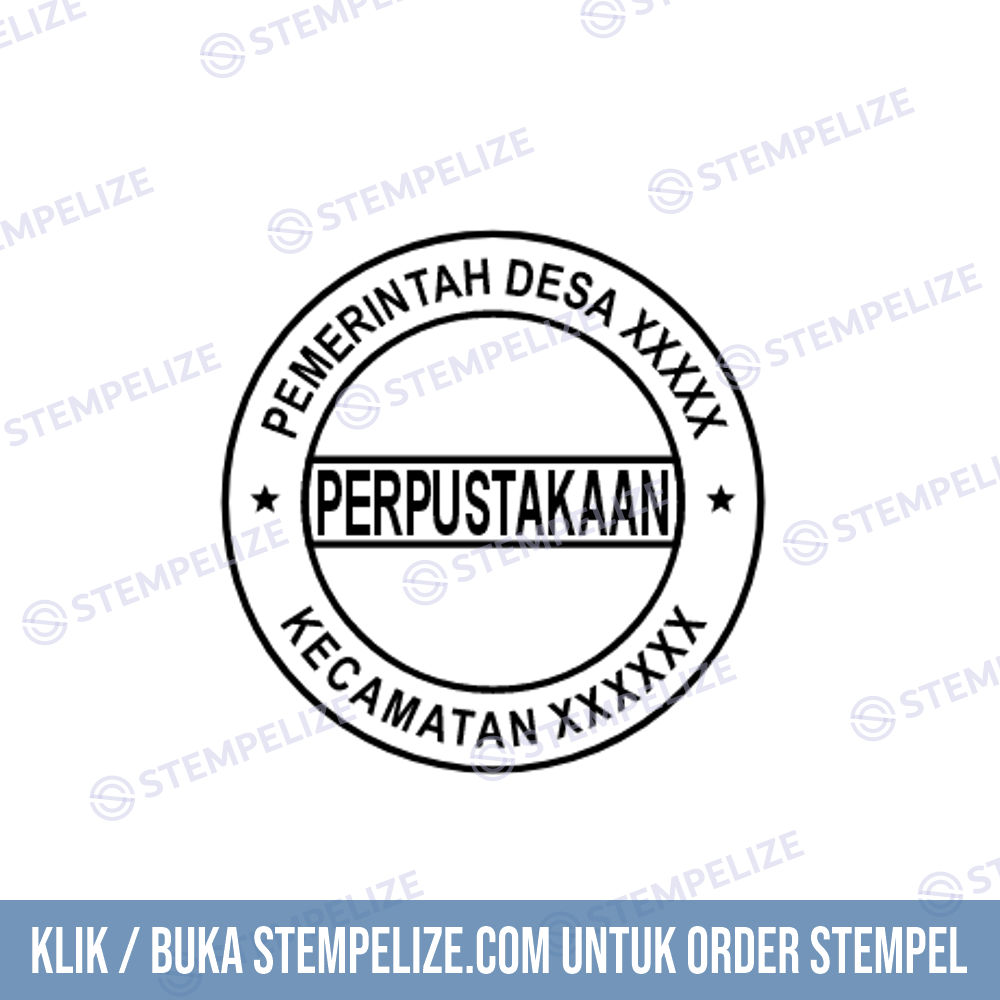 Contoh Stempel Perpustakaan Desa