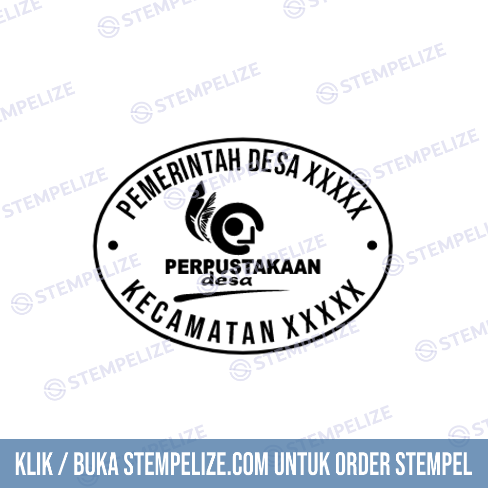 Contoh Stempel Perpustakaan Desa