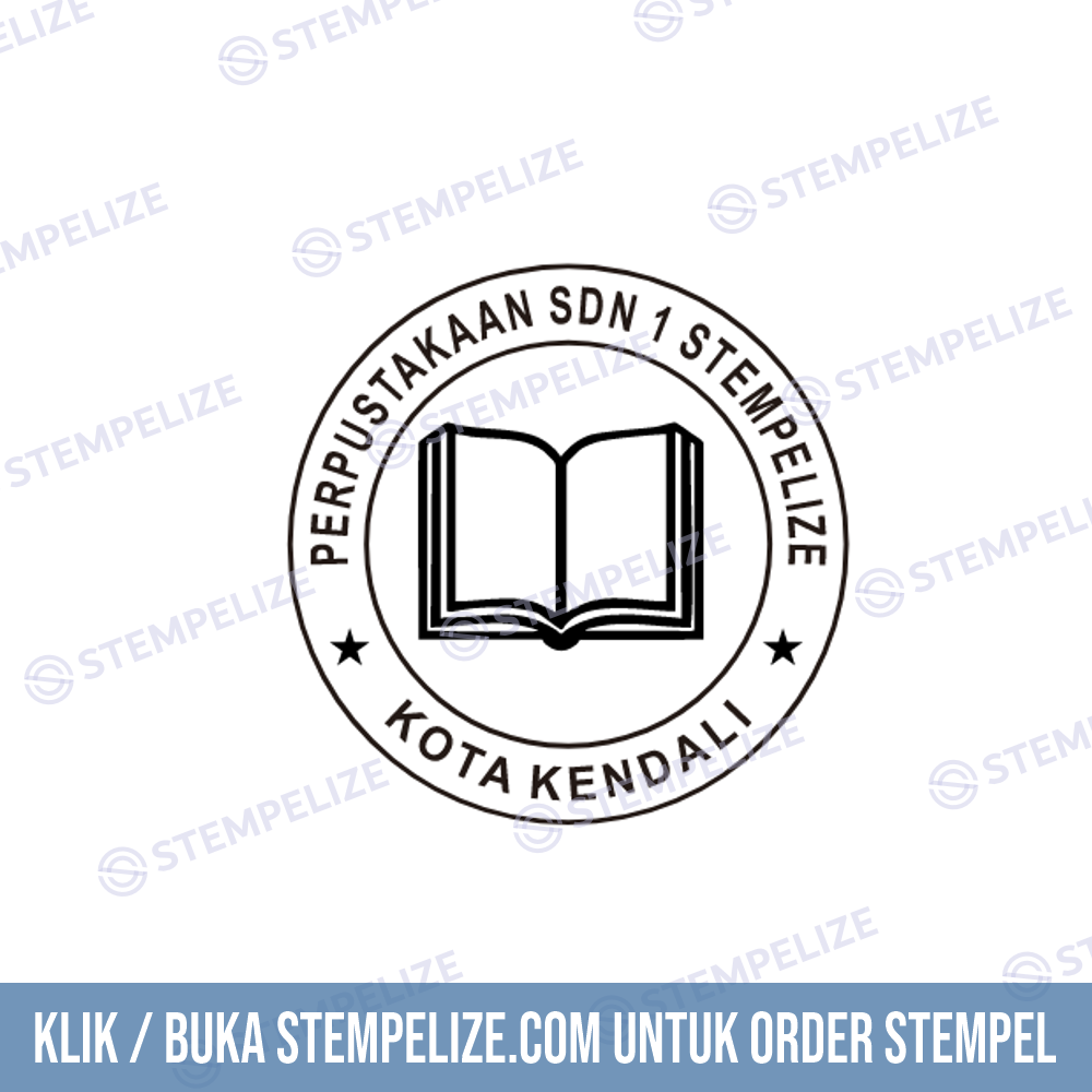 Contoh Stempel Perpustakaan Sekolah Dasar / SD