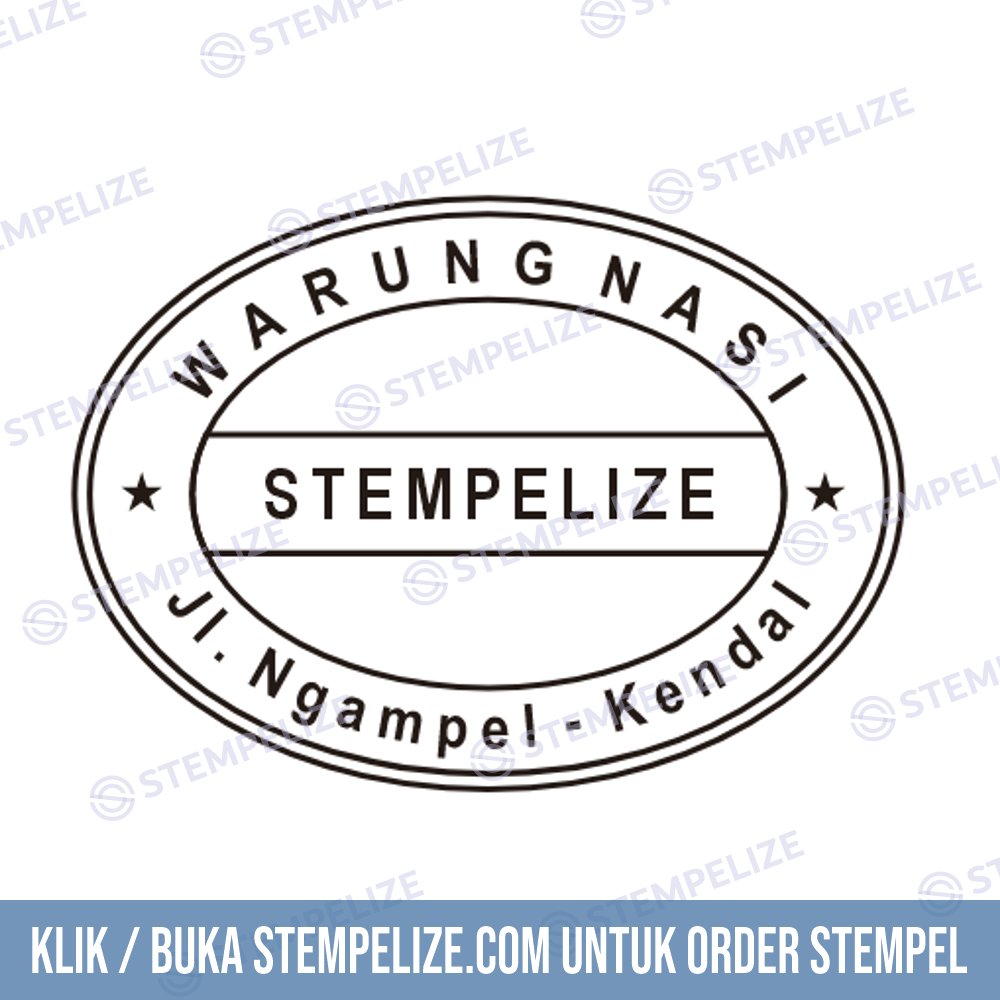 Contoh Stempel Rumah Makan / Warung Makan / Warung Nasi Sederhana