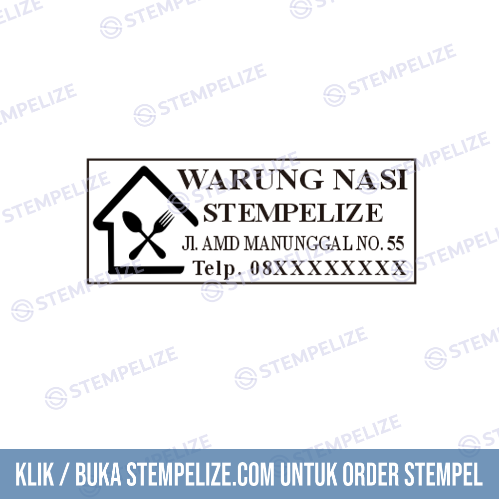 Contoh Stempel Rumah Makan / Warung Makan / Warung Nasi Sederhana