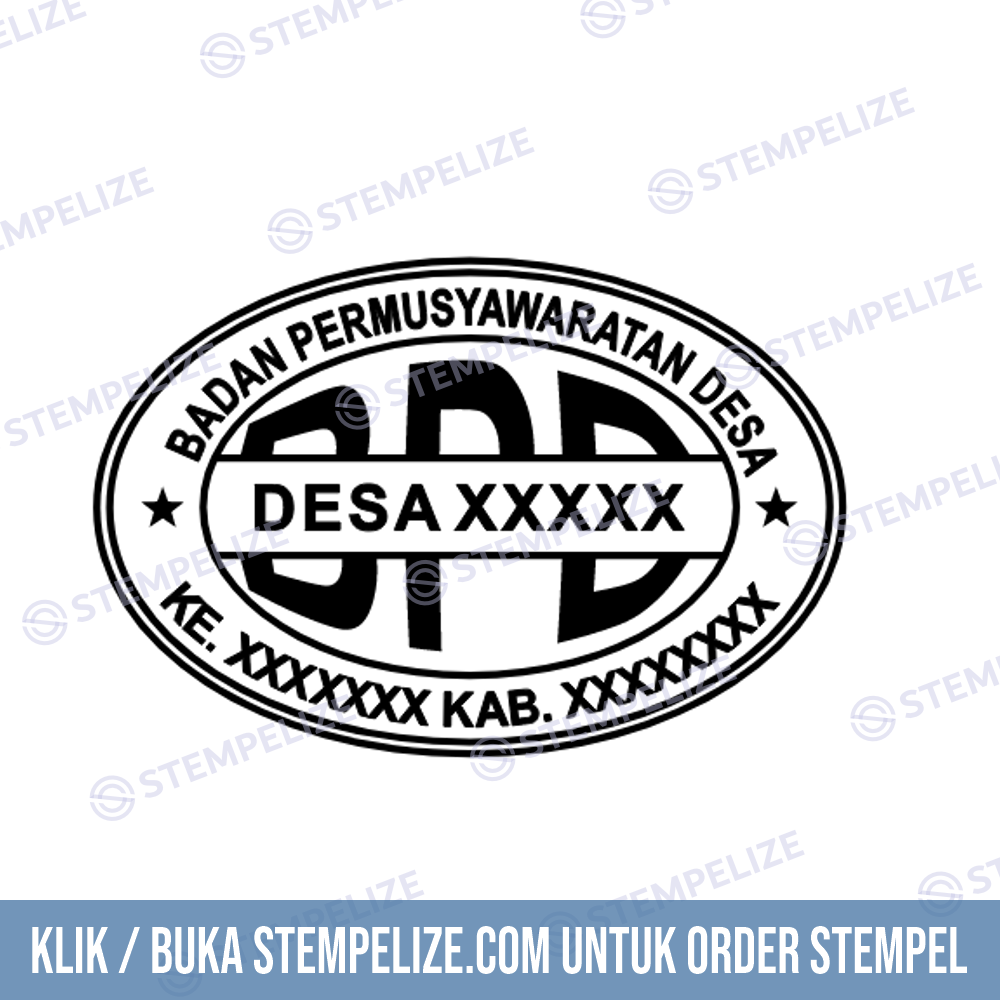 Contoh Stempel Sekretariat Desa dan BPD