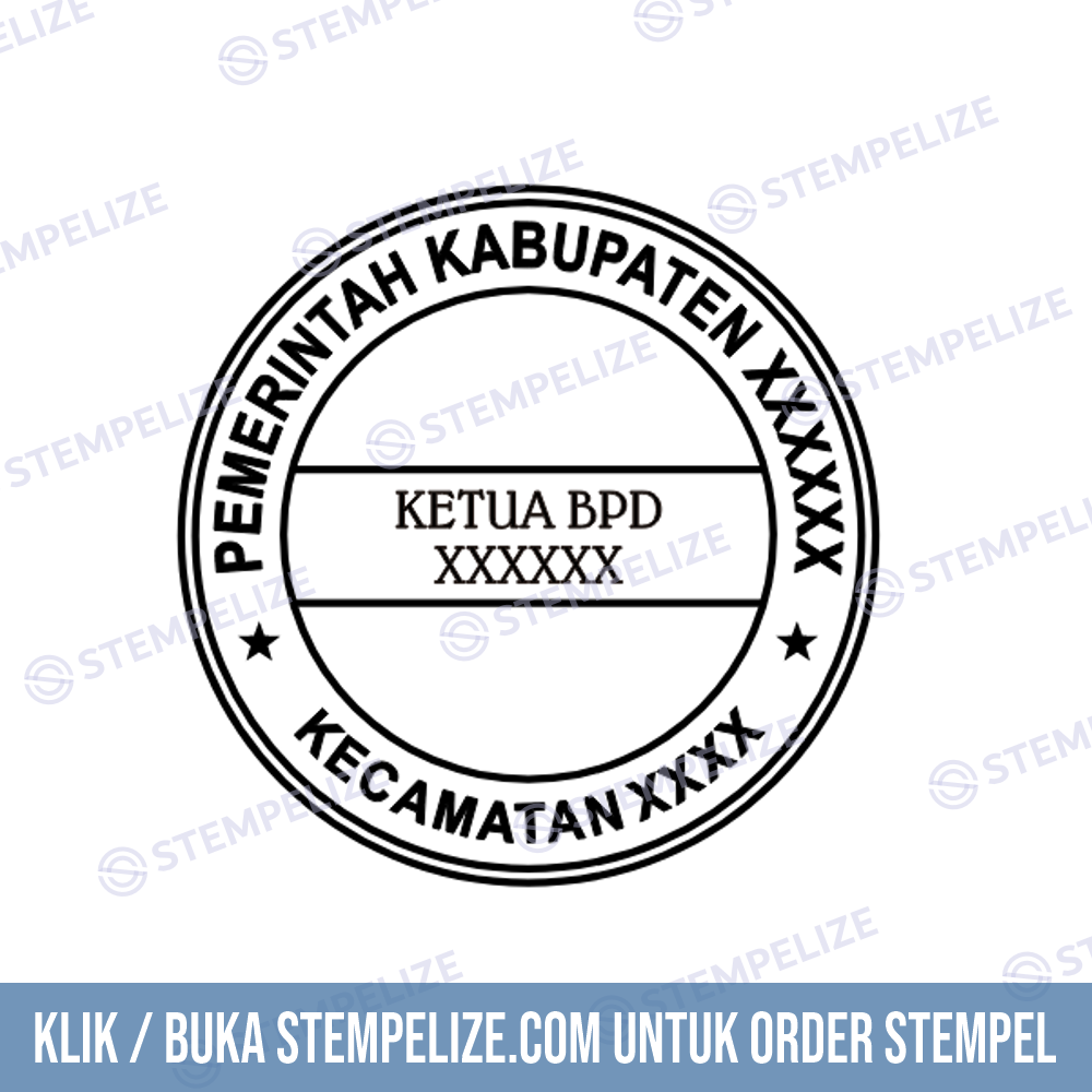 Contoh Stempel Sekretariat Desa dan BPD