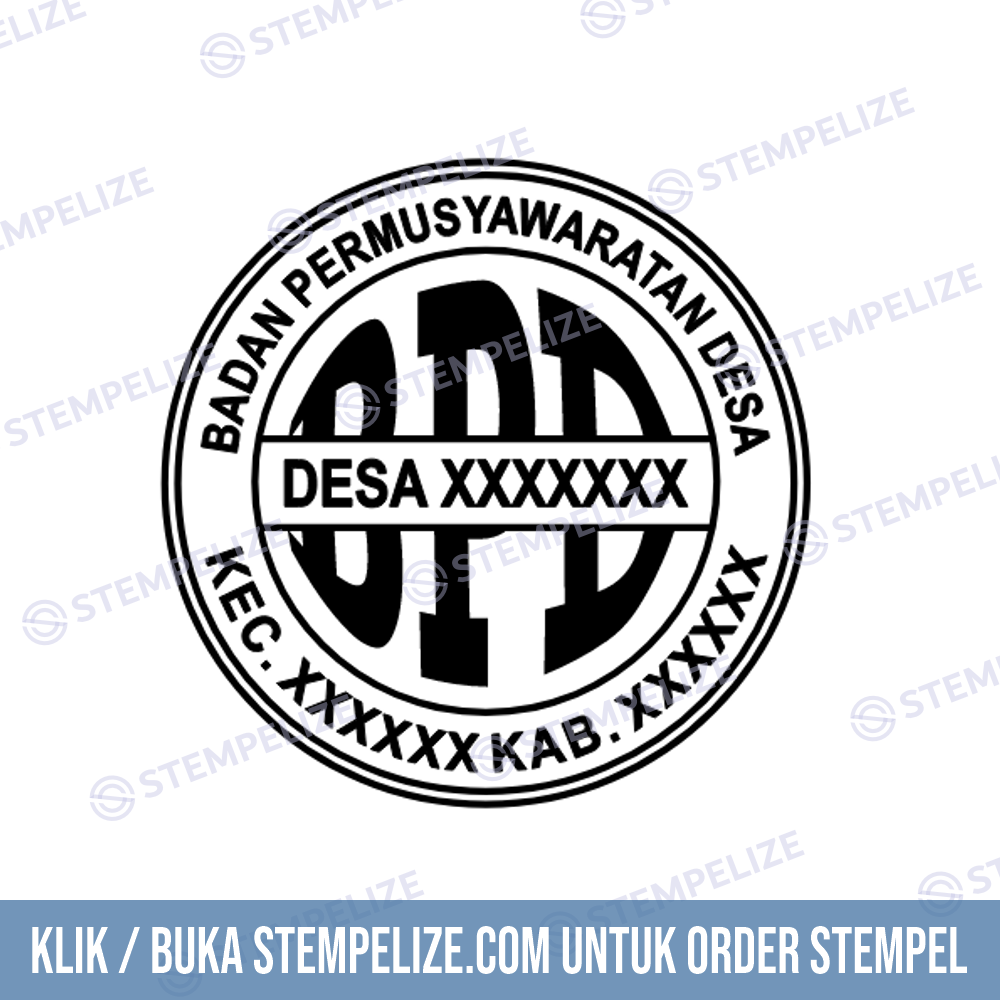 Contoh Stempel Sekretariat Desa dan BPD