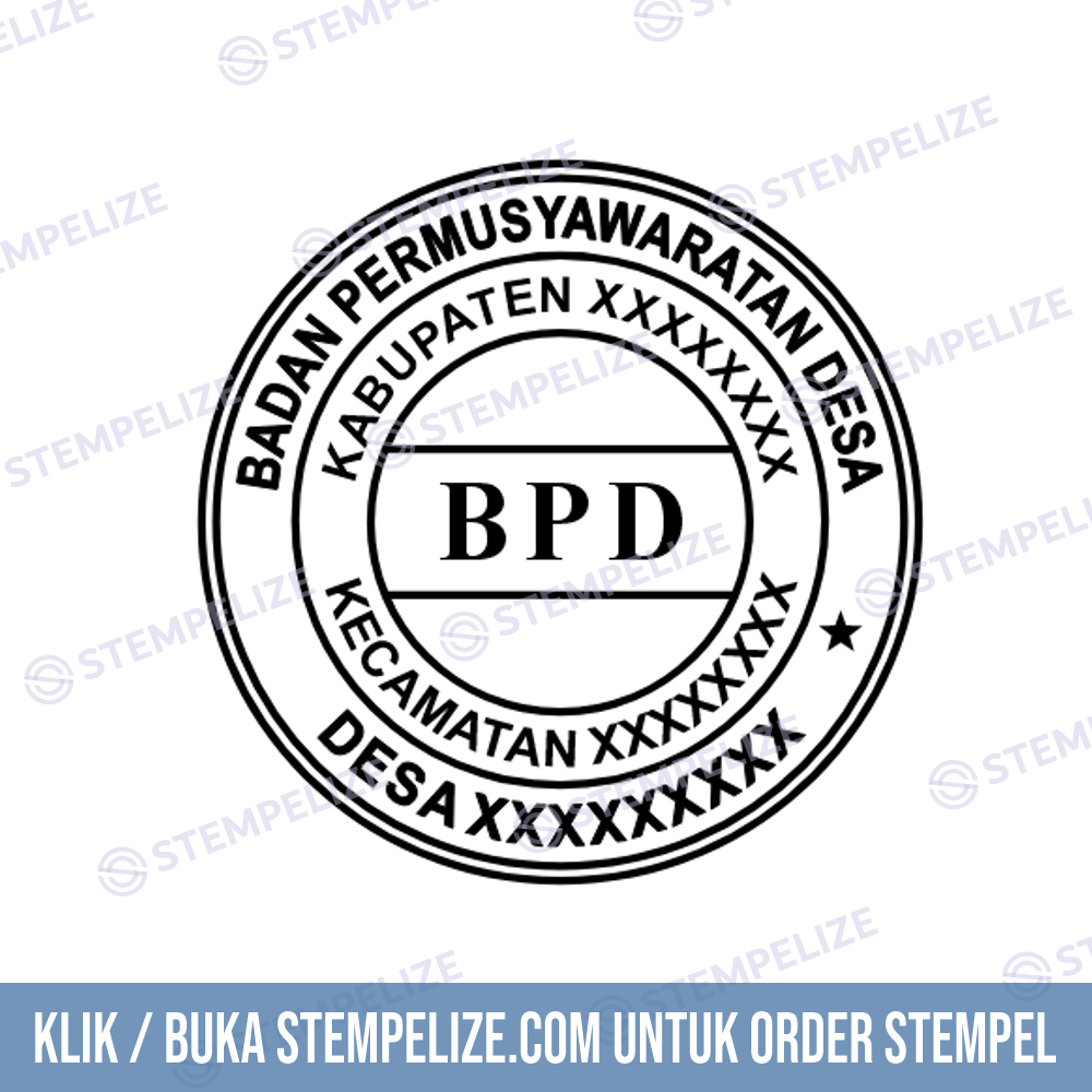 Contoh Stempel Sekretariat Desa dan BPD