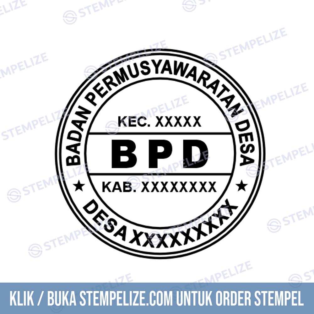 Contoh Stempel Sekretariat Desa dan BPD