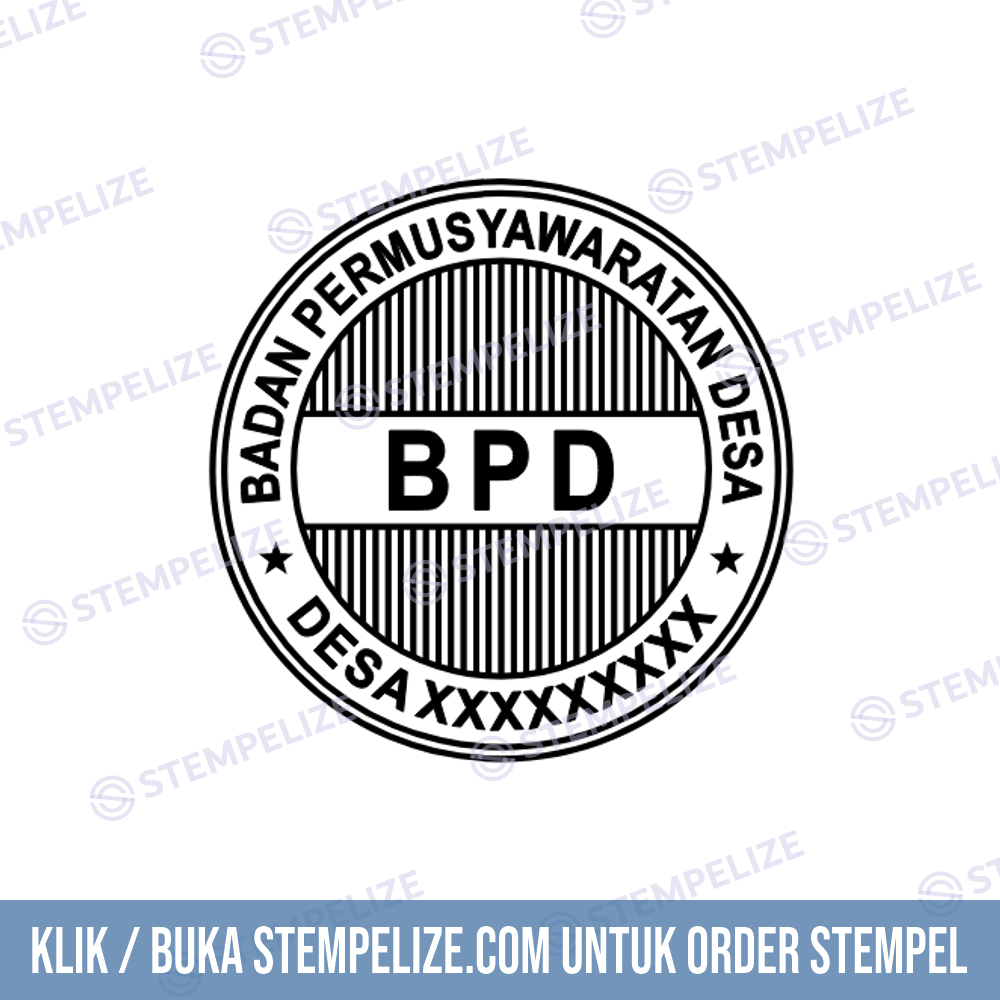 Contoh Stempel Sekretariat Desa dan BPD