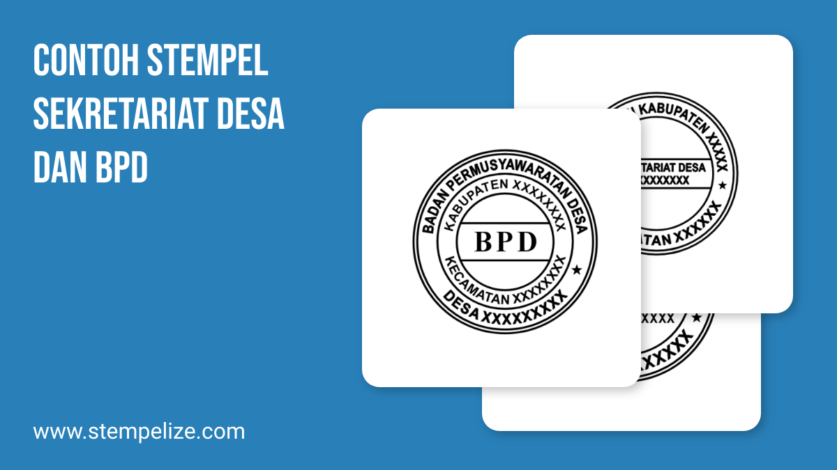 Contoh Stempel Sekretariat Desa dan BPD