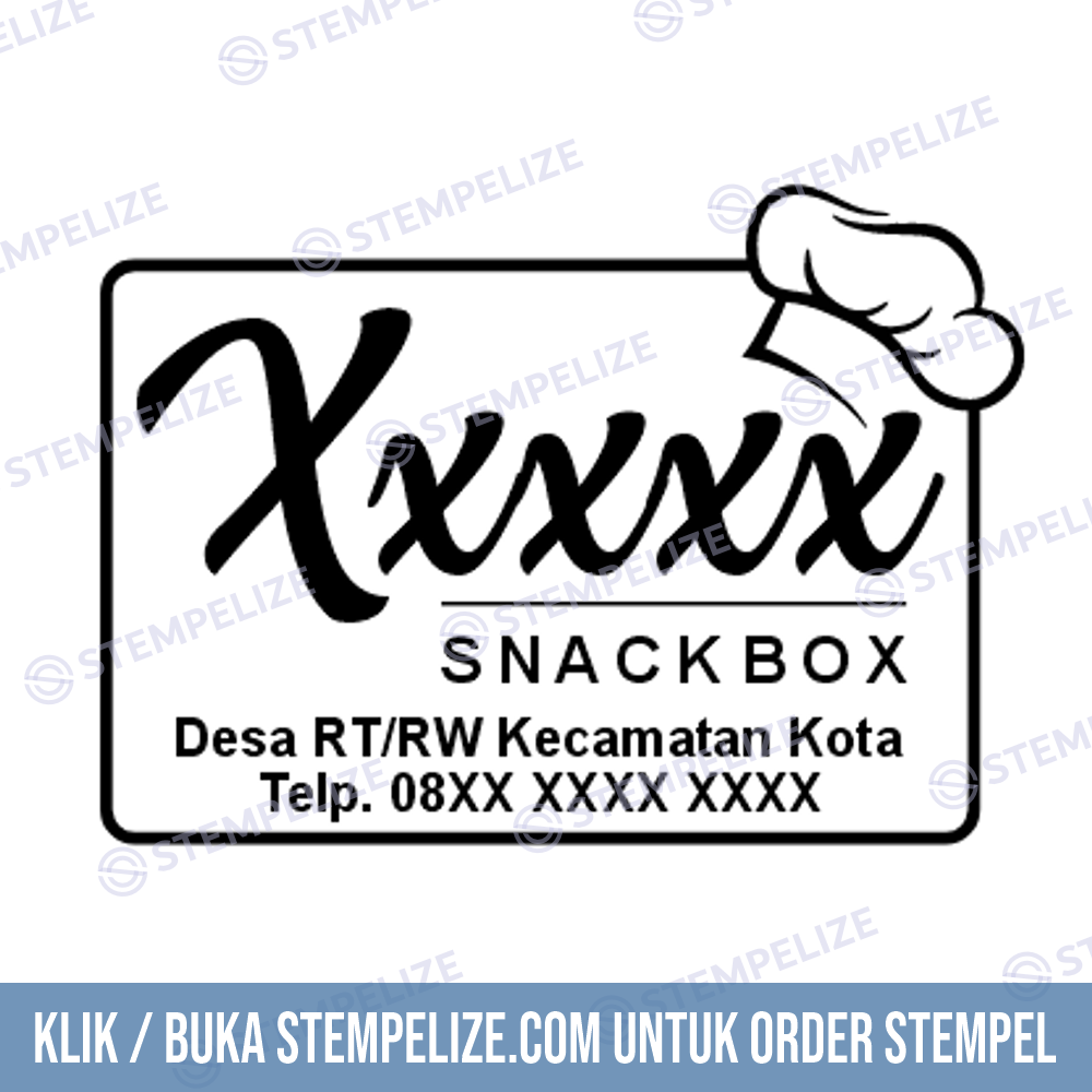 Contoh Stempel Snack Box