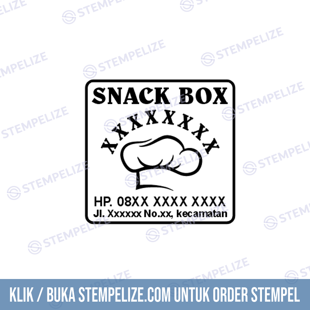 Contoh Stempel Snack Box