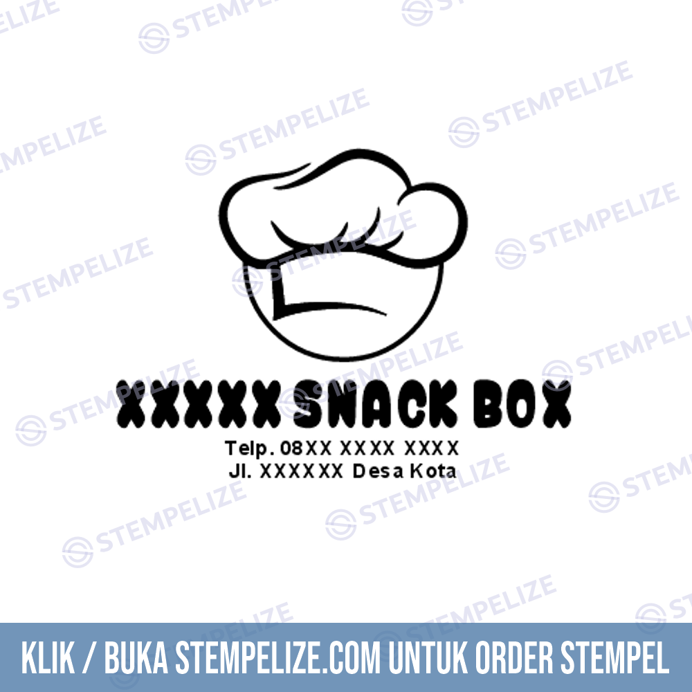 Contoh Stempel Snack Box