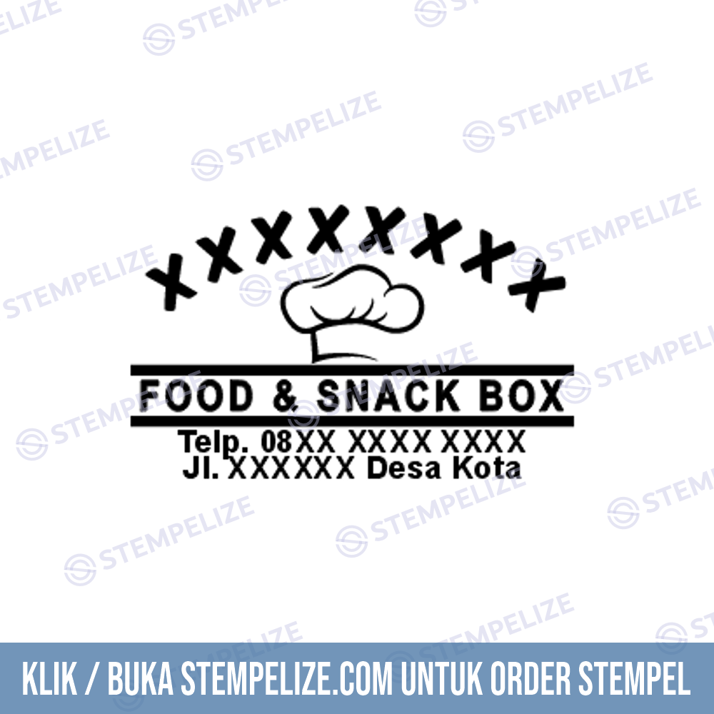 Contoh Stempel Snack Box