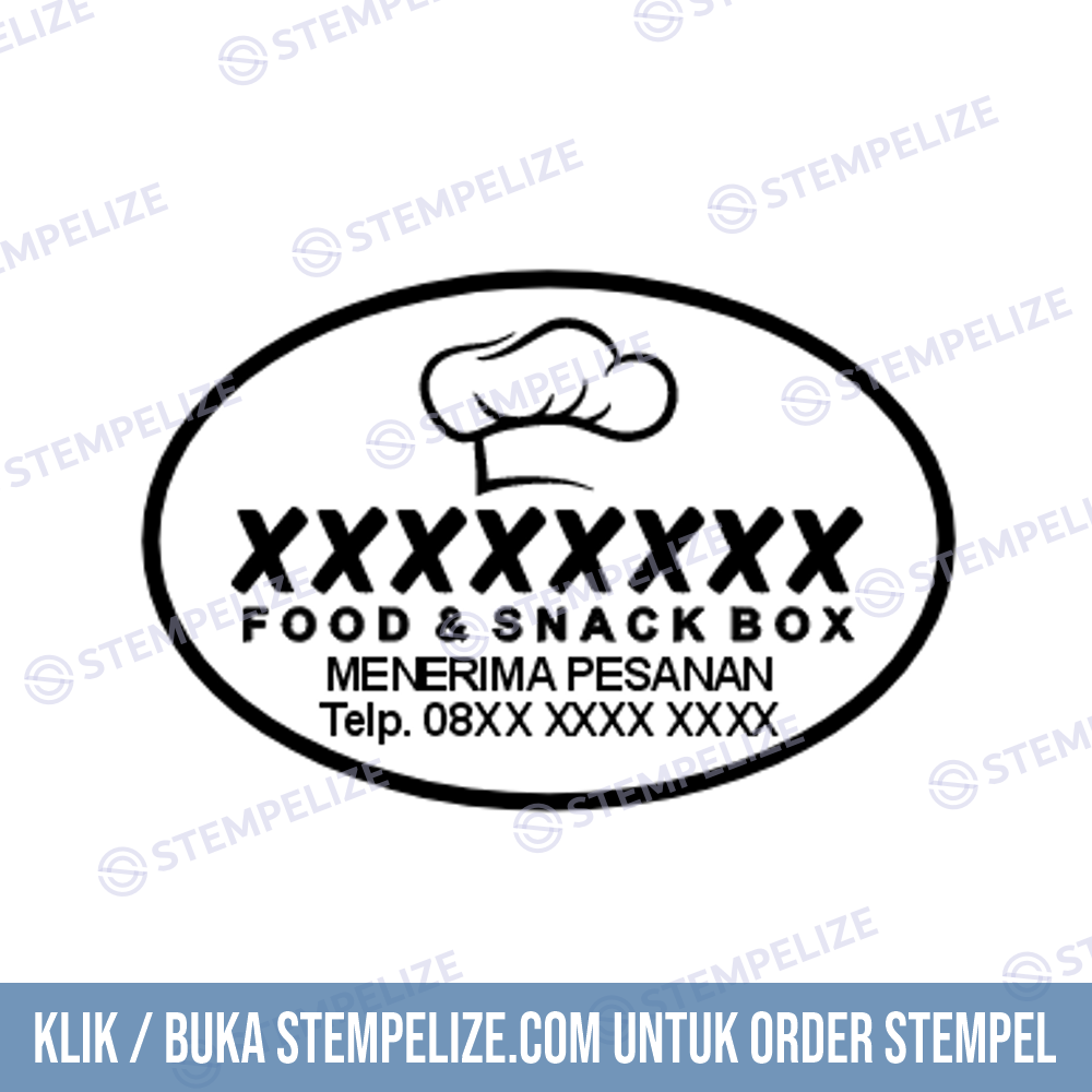 Contoh Stempel Snack Box