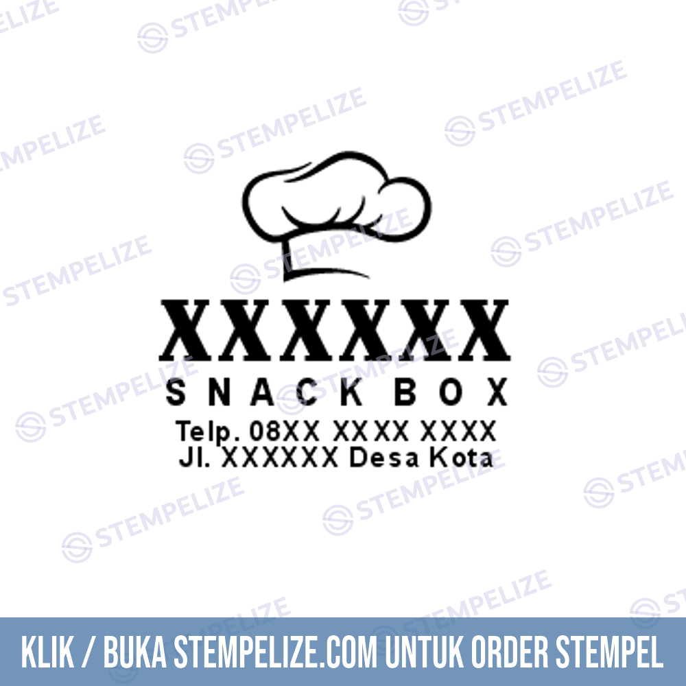 Contoh Stempel Snack Box